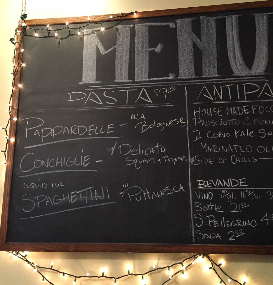 Il Corvo, Pasta for lunch - Mon Petit Seattle